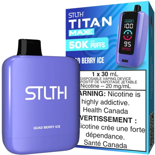 [S] Quad Berry Ice STLTH Titan 50k 20mg 30ml – vapewholesaler.ca