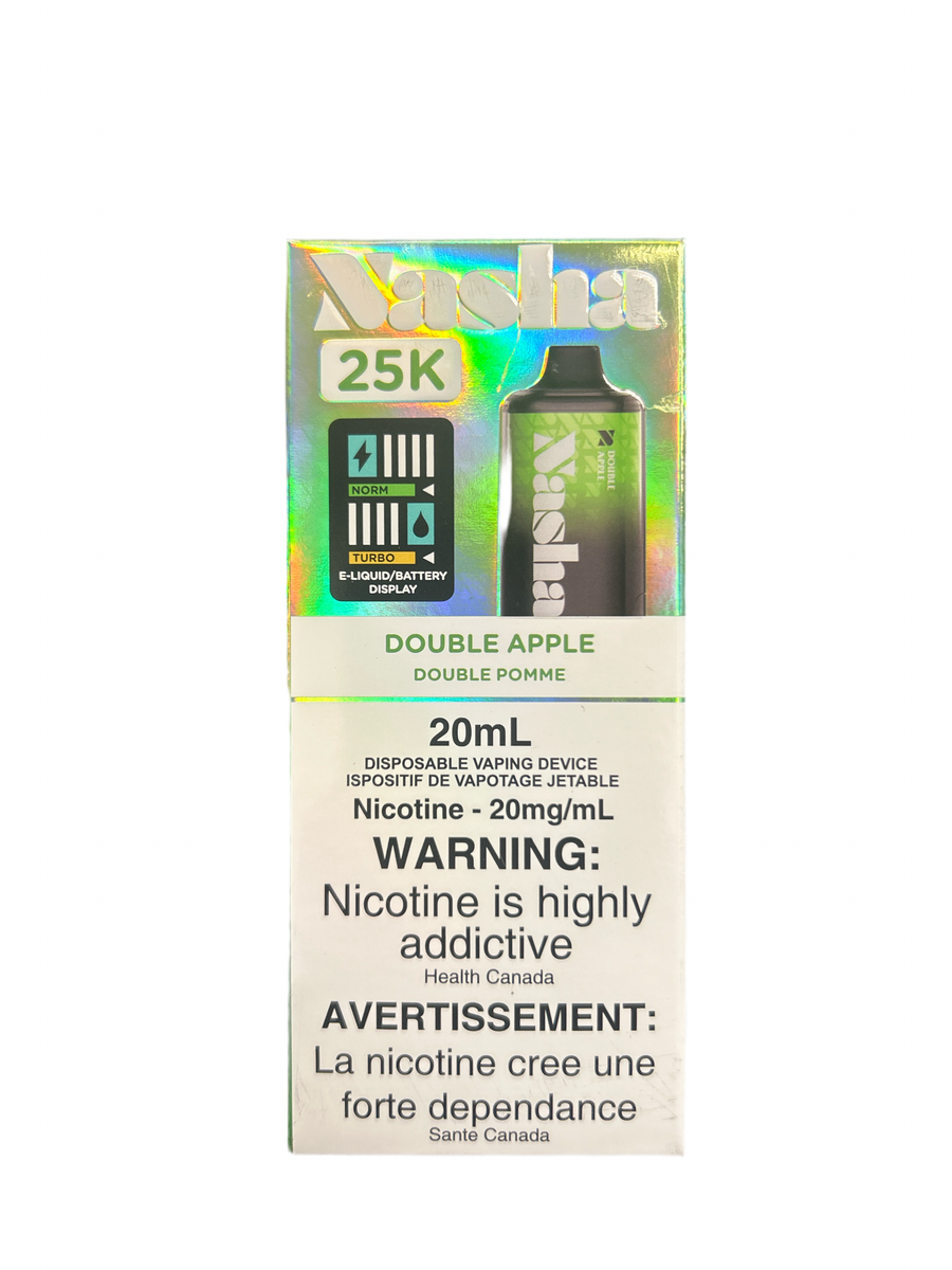 [O] Double Apple 1x20ml 25k Nasha 20mg/mL – vapewholesaler.ca