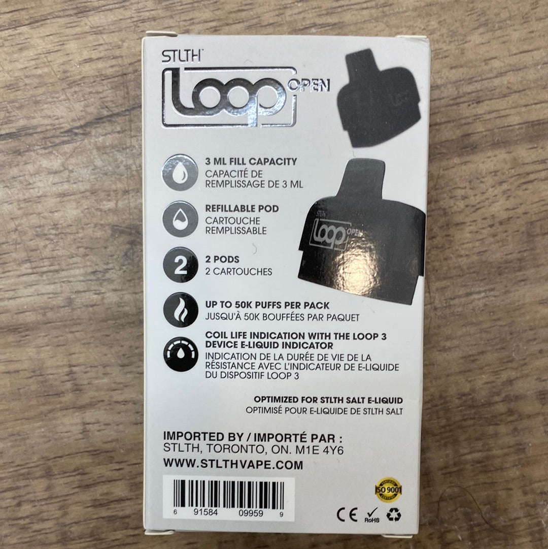 Stlth Loop Refillable pod [Black] – vapewholesaler.ca